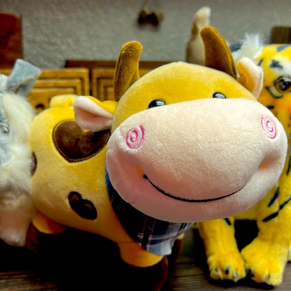 Toys | Brand New Moo Cow Plushie Fat And Cute With Bandanna | Poshmark